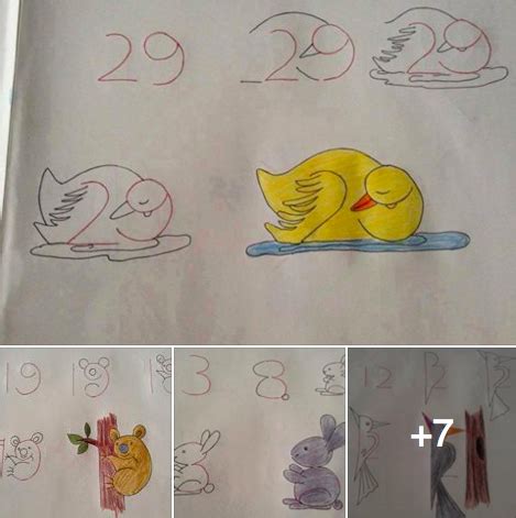 Comment dessiner facilement animaux et objets à l aide des chiffres Des idées Comment