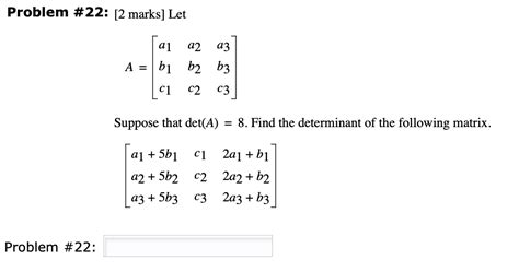 Solved Problem 22 2 Marks Let Ai A2 A3 A B1 B2 B3 Chegg Com