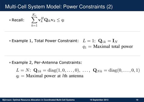 Ppt Optimal Resource Allocation In Coordinated Multi Cell Systems
