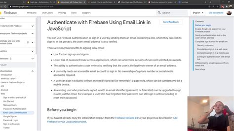Livestream Ionic React Firebase Reset Password Functionality Part 3