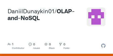 Github Daniildunaykin01olap And Nosql