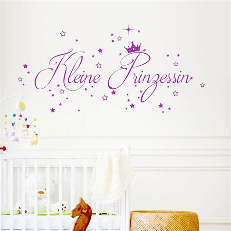 Wandtattoo Kleine Prinzessin Sterne Krone M1685 Wandtattoos Elfentür