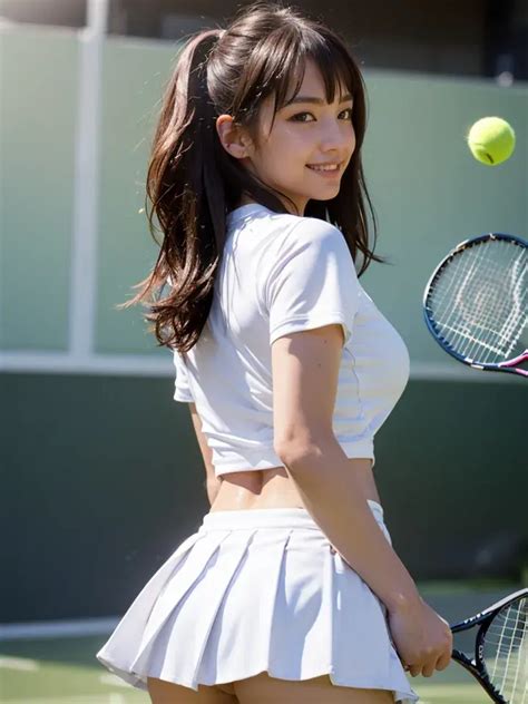 Girl In Tennis Aiart Aipictors