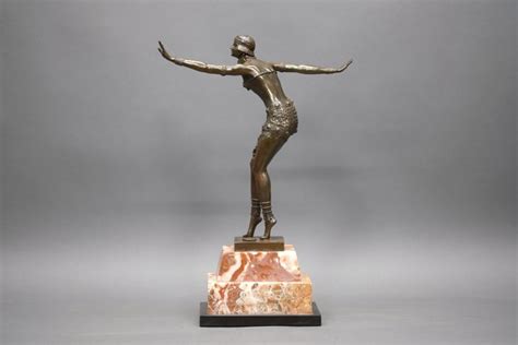 After Chiparus Scultura In Bronzo Ragazza Danzante 48 Catawiki