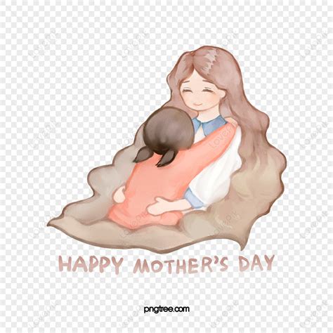 수채 핸드그린 스타일 모친절 이미지 일러스트엄마손풍격 Png 일러스트 무료 다운로드 Lovepik