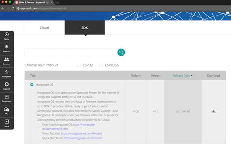 Mongoose OS Is Recommended By Espressif Systems