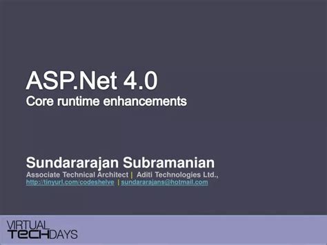 PPT ASP Net 4 0 Core Runtime Enhancements PowerPoint Presentation Free Download ID 3152164