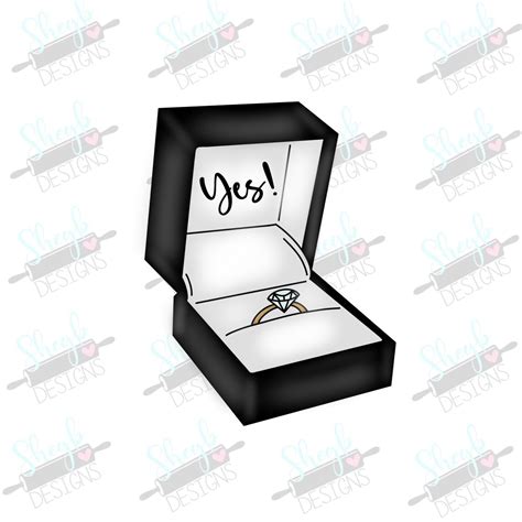 Engagement Ring Box Cookie Cutter Etsy