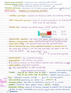 Gen Chem Final Exam Review Summary Chem 133 Final Exam Study Guide