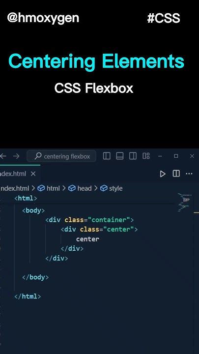 Centering Elements With Css Flexbox Hmoxygen Css Flexbox Coding Webdesign Youtube