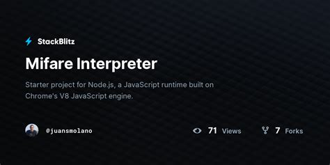 Mifare Interpreter Stackblitz