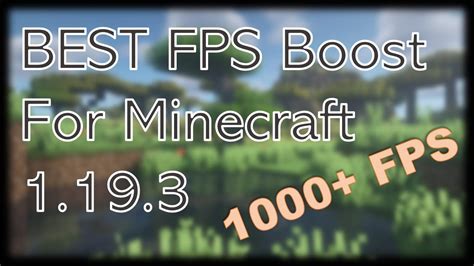 Best Fps Boost For Minecraft 1193 Youtube
