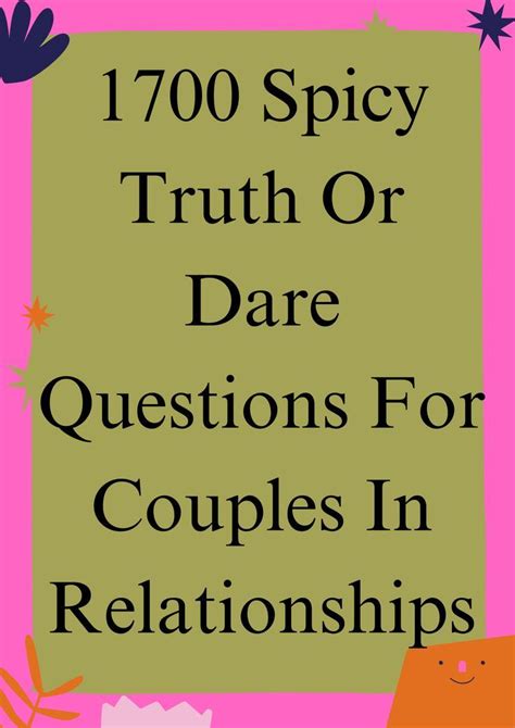 1700 Spicy Truth Or Dare Questions For Couples In Relationships | Truth or dare questions ...