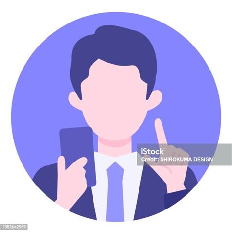 비즈니스맨 만화 캐릭터 사람들은 프로필 아바타와 아이콘에 직면합니다 스마트 폰을 사용하여 남자의 이미지를 닫습니다 20 29세에