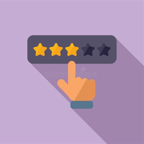 Marketing Rating Icon Flat Vector Online Media Stock Vector