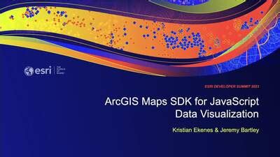 Arcgis Maps Sdk For Javascript Data Visualization Esri Videos Gis