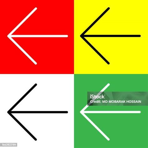 Ikon Vektor Panah Kiri Ikon Gaya Lineal Dari Koleksi Ikon Arrows Chevrons Dan Directions