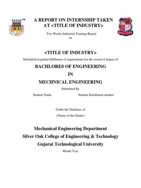 Internship Report Fromat Pdf Graphic Design Printing