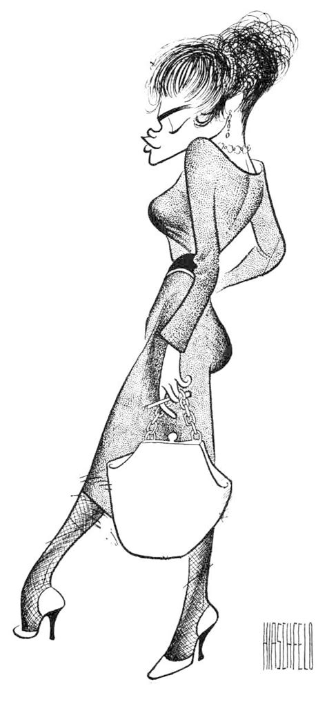 Eartha Kitt By Al Hirschfeld Illustrators Caricature Character Design