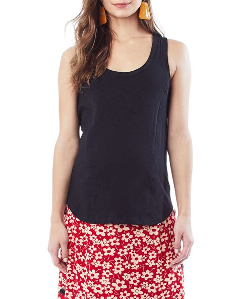 Vince Scoop Neck Tank Top Neiman Marcus
