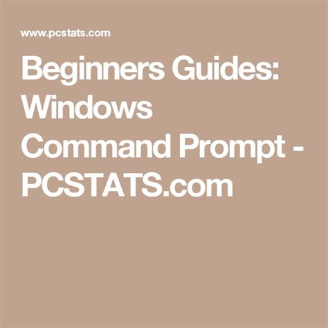 Beginners Guide To Windows Command Prompt
