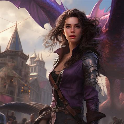 Premium Ai Image The Dragonclad Wanderer A Tale Of An Enigmatic Woman