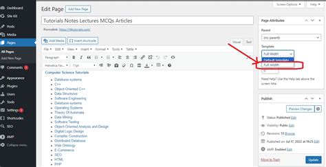 How To Manually Create A Full Width Homepage In Wordpress
