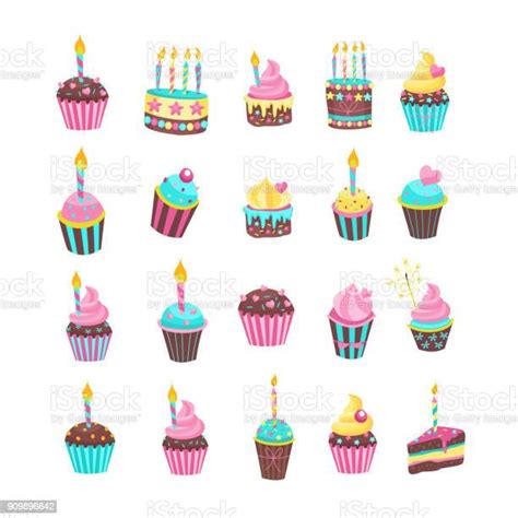 생일 축하해요 케이크와 파이 케이크에 대한 스톡 벡터 아트 및 기타 이미지 케이크 갈색 개체 그룹 Istock