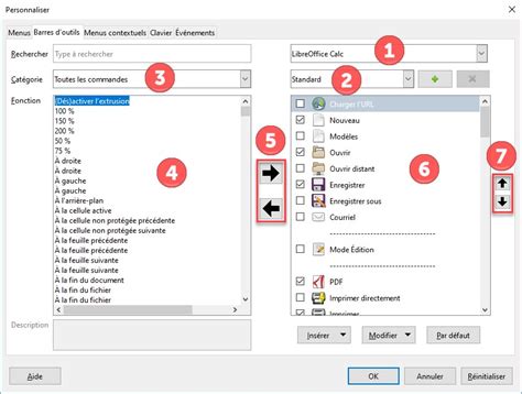 Libreoffice Calc Personnalisation Des Barres D Outils M Diaforma