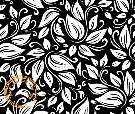 Flower Pattern 2 Flower Pattern Svg Leaf Pattern Svg Etsy