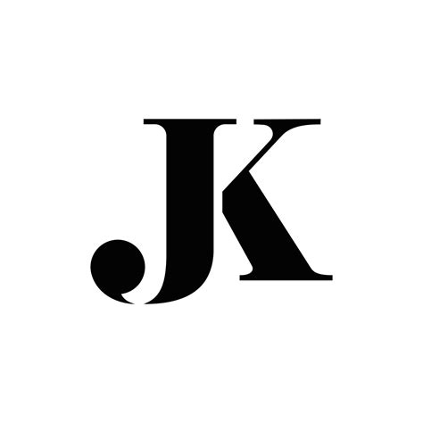 Abstract Jk Initials Monogram Logo Design Icon For Business Template