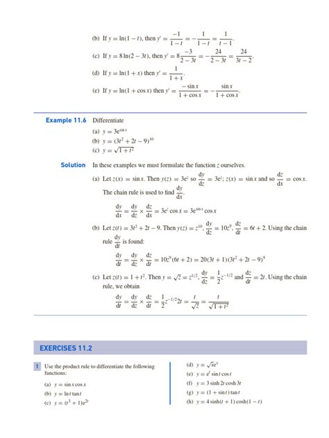 Revision Questions Differentiation Pdf Derivative Trigonometric