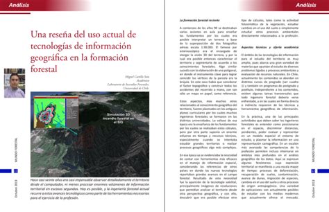 Revista Mundo Forestal Laboratorio De Incendios Forestales