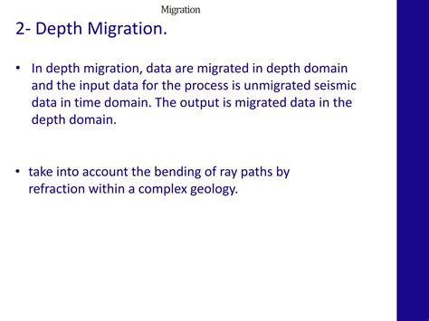 Simple Seismic Processing Workflow Ppt
