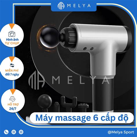 Máy Massage Cầm Tay Cổ Vai Gáy 4 đầu 6 Chế độmáy đấm Lưng Rung Mát Xa
