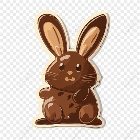 초콜릿 부활절 토끼 귀여운 번트 디자인 절연 및 흰색에 고립 된 Eps8 파일 벡터상표 Png 일러스트 무료 다운로드 Lovepik