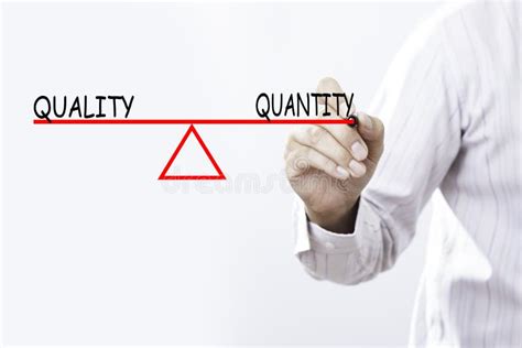 Quality And Quantity Balance Stock Image Image Of Decide Desired