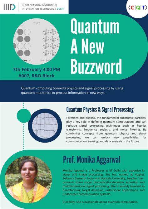 Center For Quantum Technologies Iiitd On Linkedin Quantum Cqtseminar Research