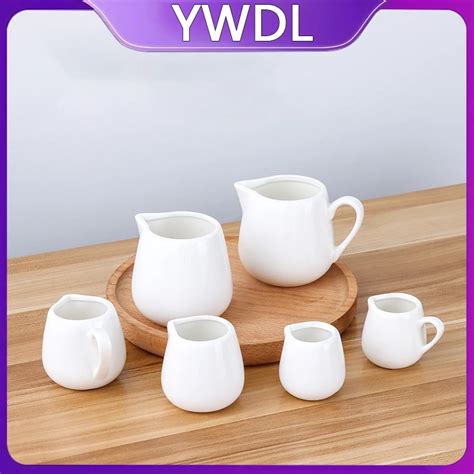 Ywdl Mini Ceramic Milk Jug With Handle Espresso Coffee Cream Jugs