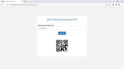 Membuat QR Code Dengan Pemrograman PHP Blog Belajar Official