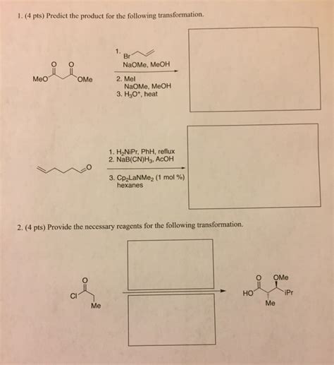 4 4 Pts Using Retrosynthetic Analysis Provide A