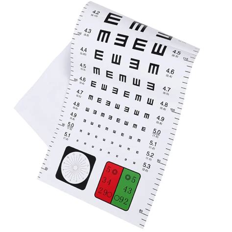 Eye Chart Professional Visual Testing Chart Standard Visual Eye Test Chart Wall £5 55 Picclick Uk