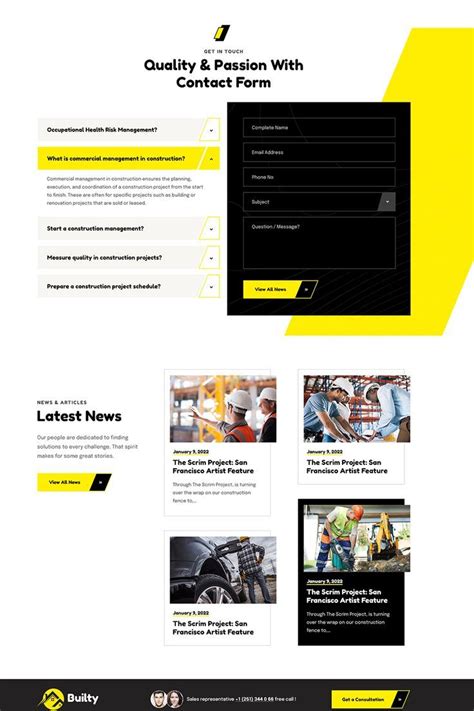 Builty Industrial And Building Construction Html Template Landing