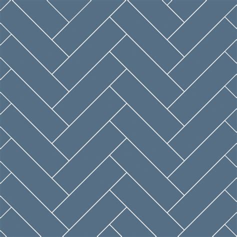 Multipanel Herringbone Tile Effect Bathroom Wall Panel Misty Blue