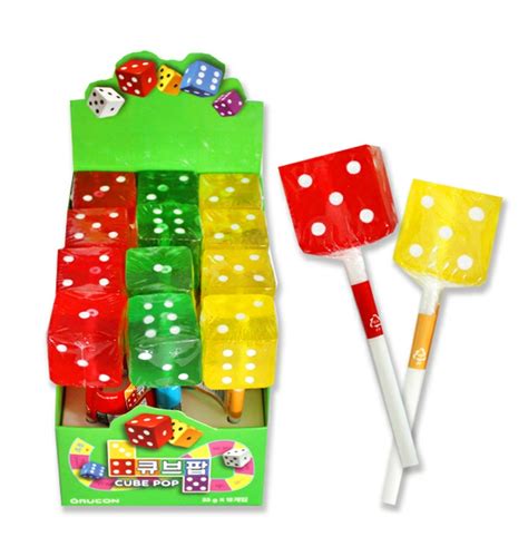 큐브팝 주사위캔디 1통12입 주사위사탕막대사탕롤리팝 티몬