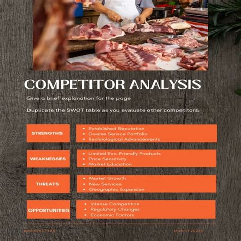 Meat Shop Business Plan Oak Business Consultant