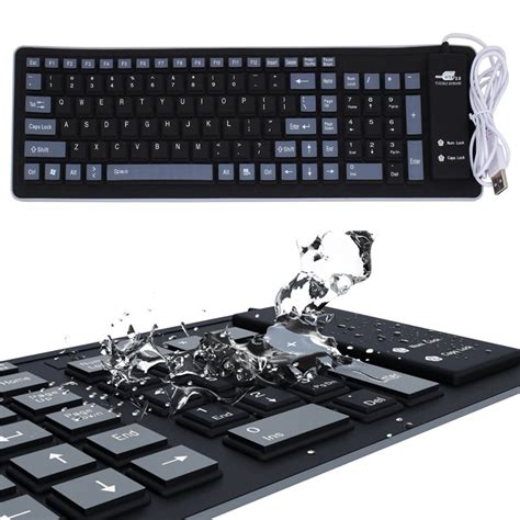 Foldable Silicone Keyboard Usb Wired Silicon Flexi Grandado