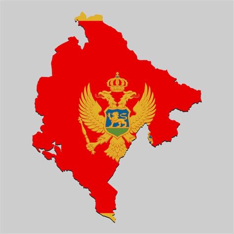 Mapa Con Bandera Nacional Vector Premium