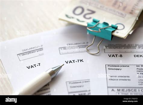 Declaration For Tax On Goods And Services Vat 8 Vat 7k Vat 7 Form On