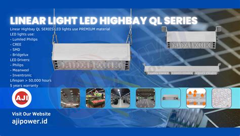 Lampu Sorot Led Highbay Linier Ql Series W Ajipower Id